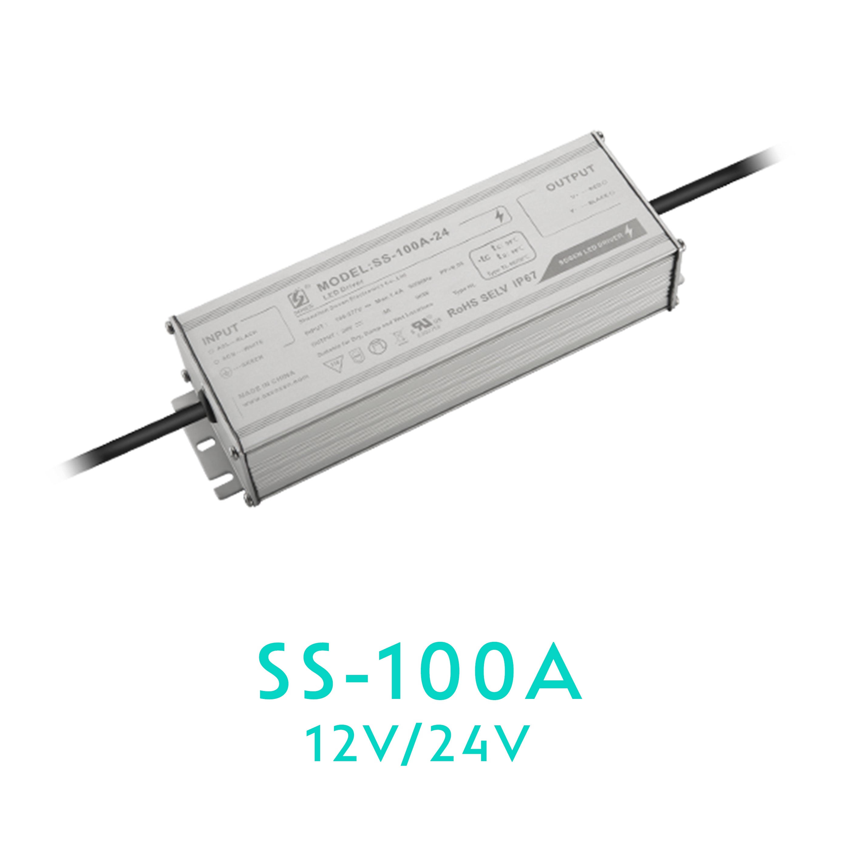SOSEN SS-100A Constant Voltage Driver - 100W - IP67 #650-666